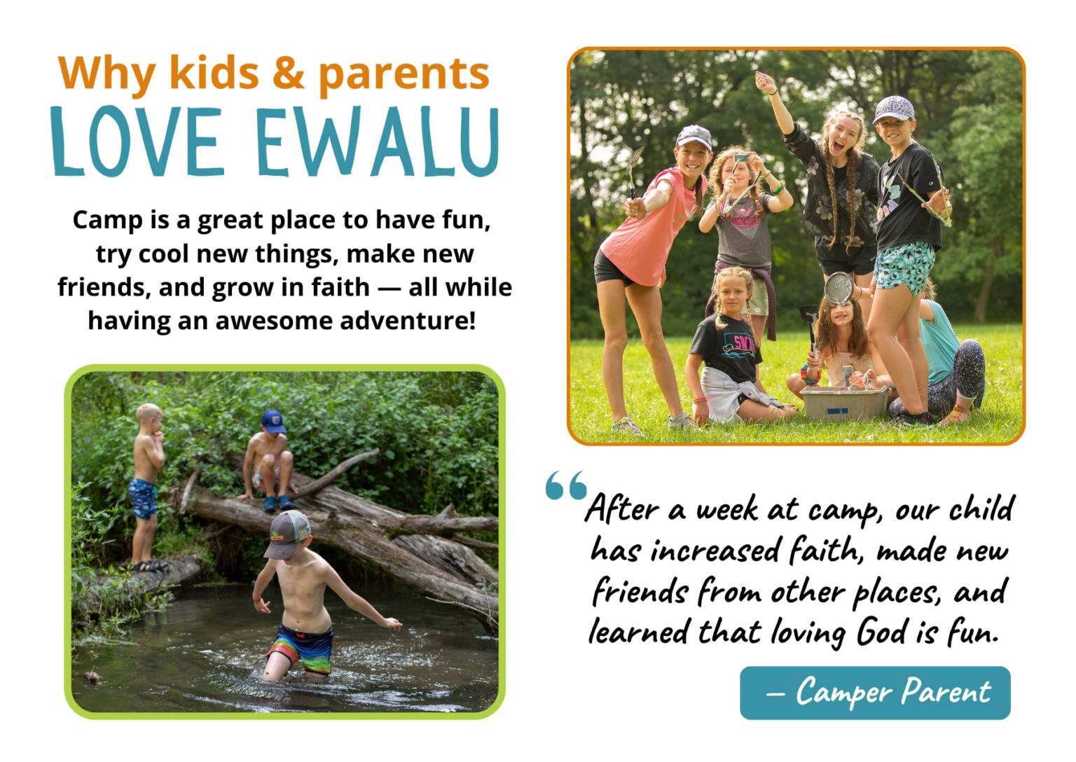 Summer Camp 2025 - Ewalu Camp & Retreat Center